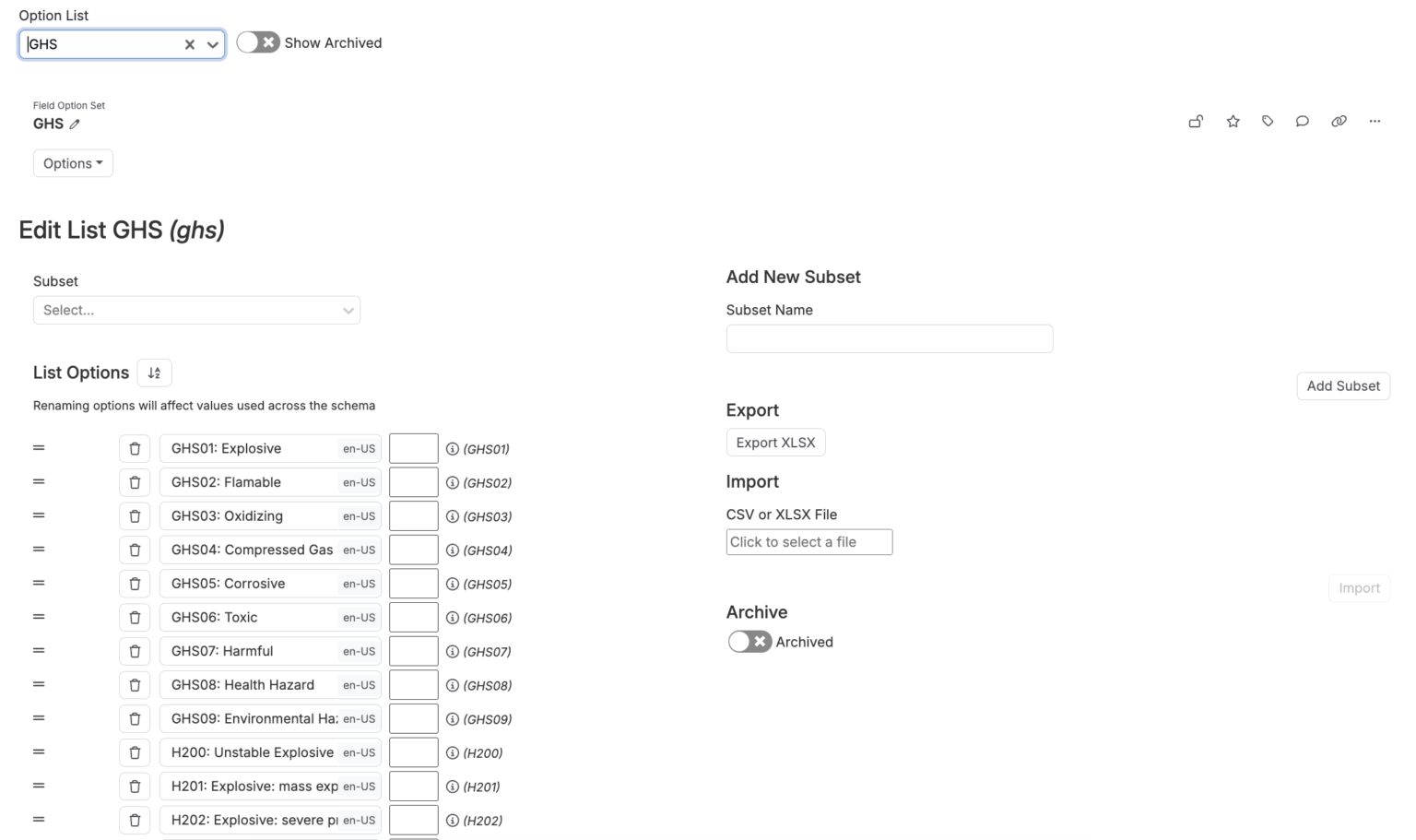 GHS Features – Uncountable Knowledgebase