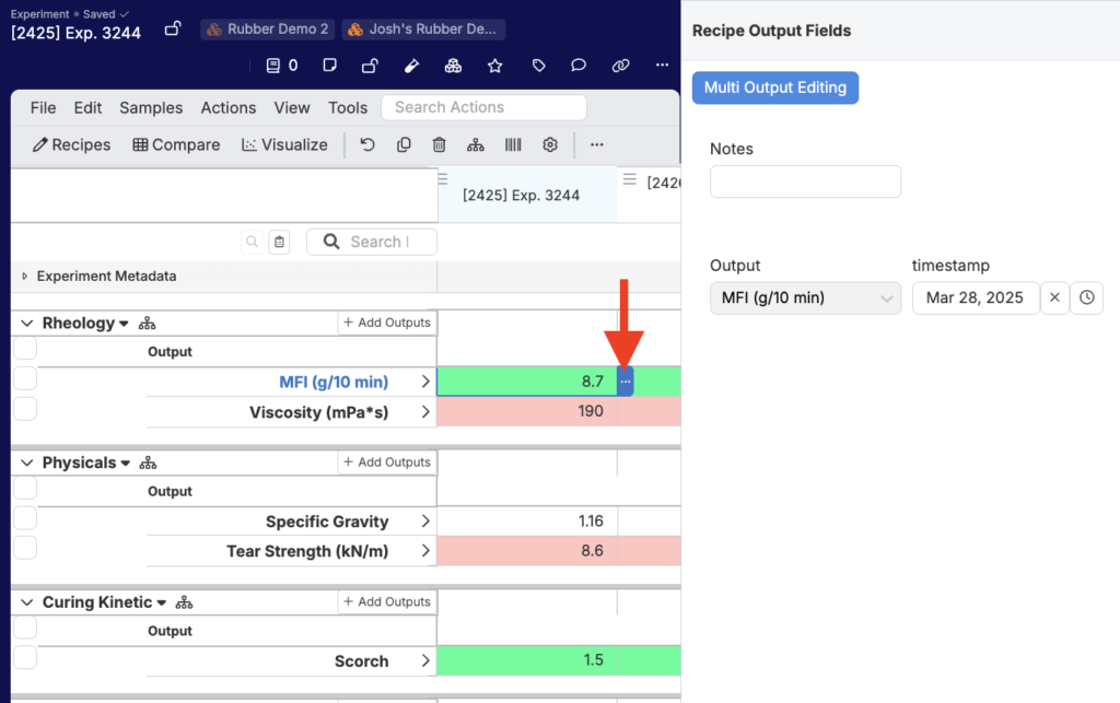 Recipe Output Fields – Uncountable Knowledgebase